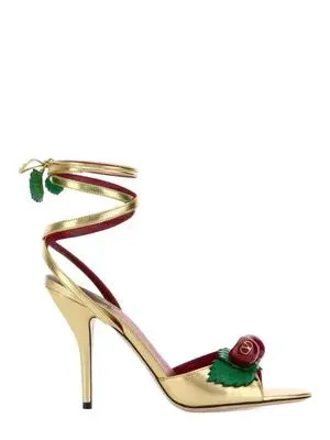 Valentino Garavani Cherryfic Sandals - Gold