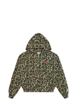 ICECREAM Camouflage Zip-up Hoodie - Green