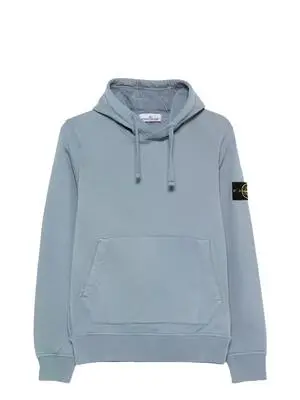 Stone Island Kangaroo-pocket Hoodie - Blue