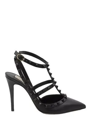 Valentino Garavani Studded T-strap Pumps - Black
