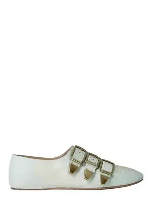 Chloé Susanna Buckle-detail Leather Loafers - Neutrals