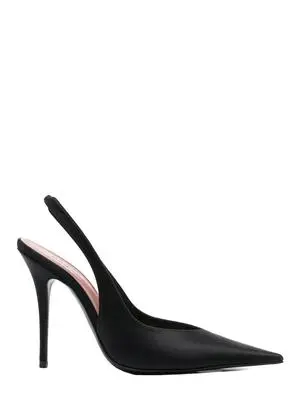 Amina Muaddi Anok Slingback Pumps - Black