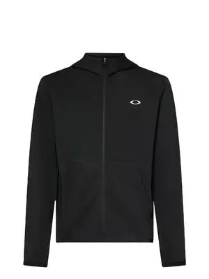 Oakley Zip-up Hoodie With Logo Detail - Black