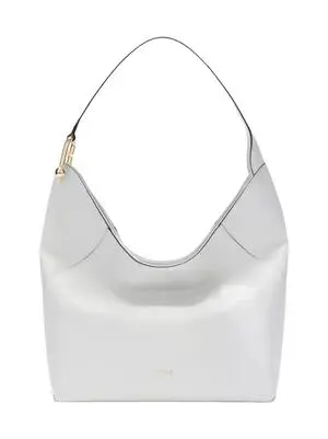 Furla M Lara Leather Shoulder Bag - White