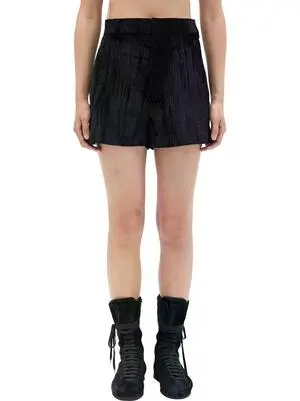 ANN DEMEULEMEESTER High-waist Tailored Shorts - Black