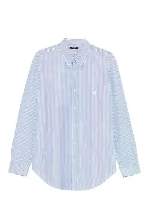 Balmain Striped-pattern Shirt - Blue
