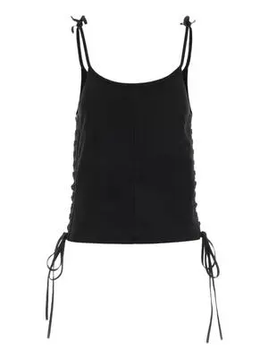 Balenciaga Tie-detail Strap Top - Black