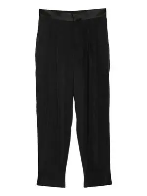 Giorgio Armani Satin Trim Trousers - Black