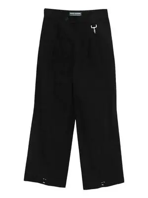 Reese Cooper Pleated Ripstop Trousers - Black