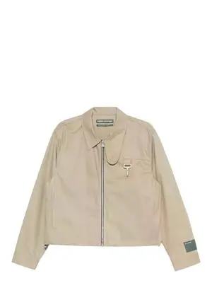 Reese Cooper Herringbone Zip Jacket - Neutrals