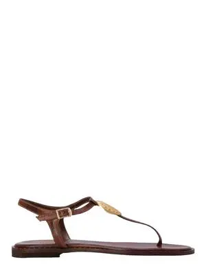 KOTRIS SANDALS Buckle-fastening T-strap Sandals - Brown