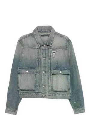 Reese Cooper Denim Jacket With Pockets - Blue