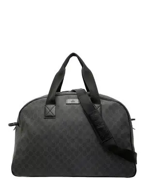 Gucci Gg Supreme Duffle Travel Bag - Black