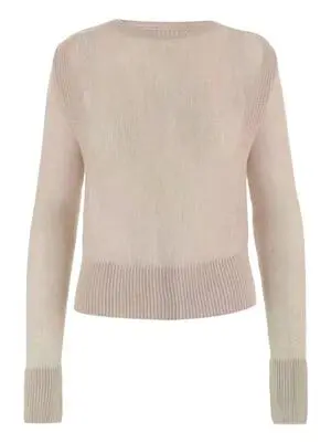 SA SU PHI Ribbed Crew-neck Sweater - Neutrals