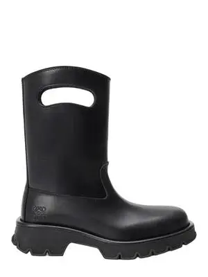 Loewe Cut-out Lug-sole Boots - Black