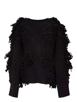 MULLER OF YOSHIOKUBO Tasseled Sweater - Black
