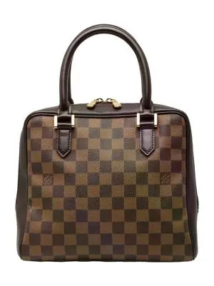 LOUIS VUITTON 1998 Damier Ebene Brera Handbag - Brown