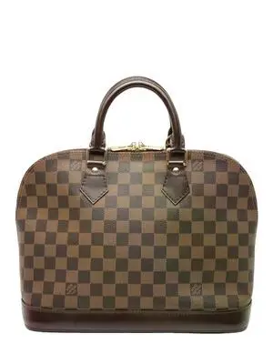 LOUIS VUITTON 2008 Damier Ebene Alma Pm Handbag - Brown