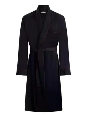 Bally Belted Twill Coat - Blue