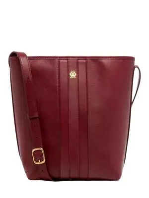 Bally Leather Bucket Bag - Red