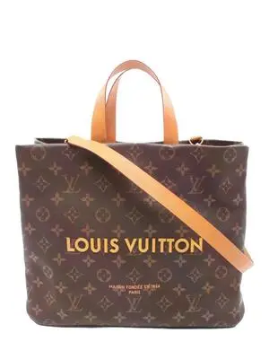 LOUIS VUITTON 2010-2026 Monogram Shopper Mm Tote Bag - Brown