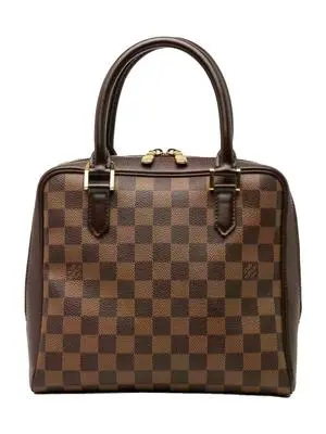 LOUIS VUITTON 2002 Damier Ebene Brera Handbag - Brown