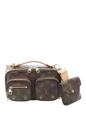 LOUIS VUITTON 2021-2026 Monogram Utility Satchel Crossbody Bag - Brown