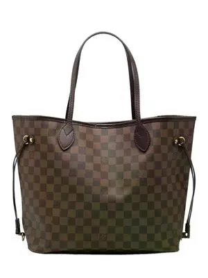 LOUIS VUITTON Damier Ebene Neverfull Mm Tote Bag - Brown