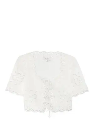 Sea Babette Eyelet Blouse - White