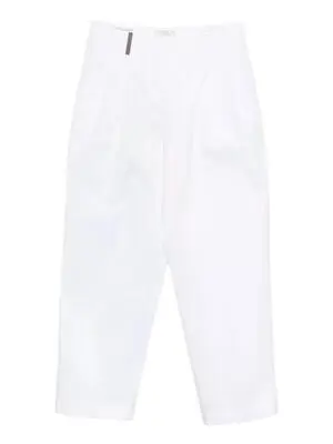 Peserico Pleated Trousers - White