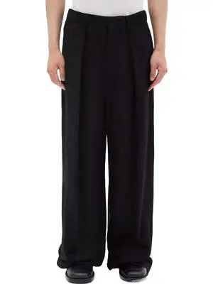ANN DEMEULEMEESTER Pleated Trousers - Black
