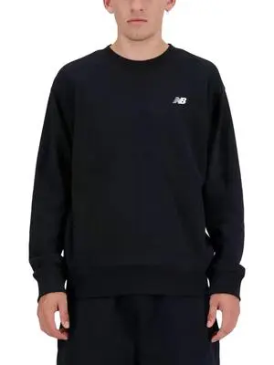 NEW BALANCE Crew-neck Sweatshirt With Logo Detail - Black