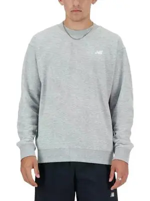 NEW BALANCE Essentials Fleece Crew-neck Sweatshirt - Grey