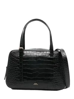 A.P.C. Virginie Crocodile-Effect Shoulder Bag