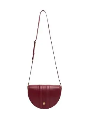 Bally Small Panelled Leather Crossbody Bag - Red