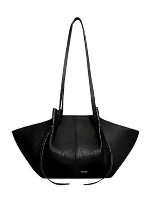 Yuzefi Mochi Leather Shoulder Bag - Black
