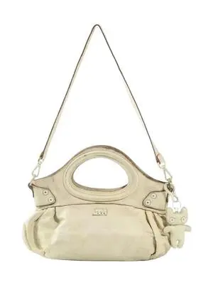 Miss Sixty Distressed Leather Tote Bag - Neutrals