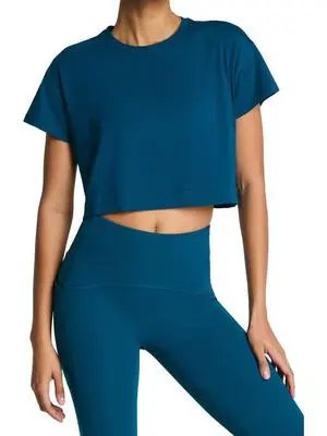 Spanx Supernaturals Crop T-shirt - Deep Cove