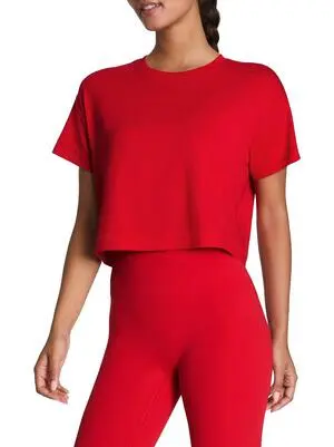 Spanx Supernaturals Crop T-shirt - Spanx Red