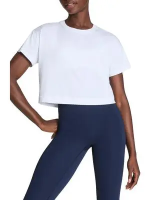 Spanx Supernaturals Crop T-shirt - Vivid White
