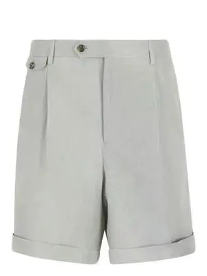 LARDINI Cuffed Turn-up Shorts - Grey