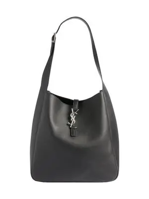Saint Laurent Large 5 À 7 Leather Hobo Bag - Noir