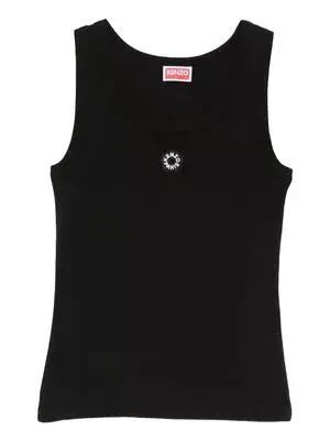 Kenzo Logo Patch Top - Black