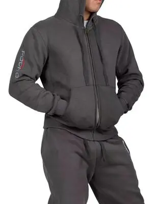 PODHIO Hooded Zip Sweatshirt - Grey