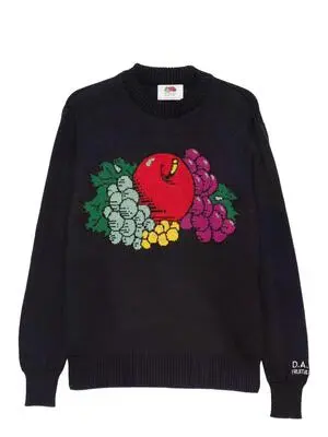 D.a.t.e. Printed Sweater - Blue