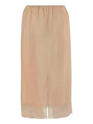Carven Lace-trim Skirt - Neutrals
