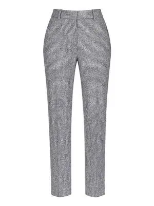 Ermanno Scervino Houndstooth Trousers - Black
