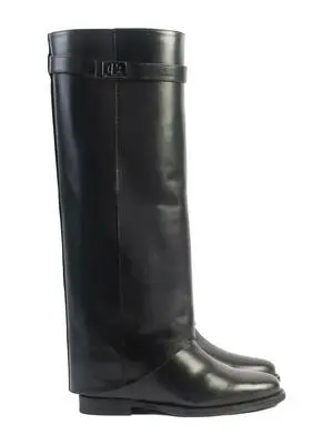 VIA ROMA 15 Santa Monica Buckle-detail Boots - Black