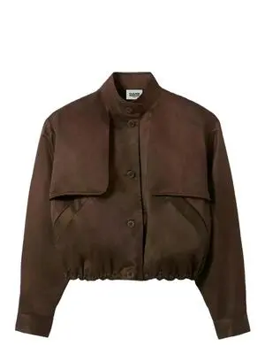Claudie Pierlot Button Front Cotton Jacket - Brown