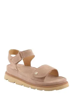 SPRING STEP SHOES Dixieemae Wedge Sandal - Blush Suede